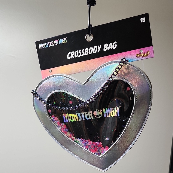 monster high | Accessories | Monster High Silver Heart Crossbody Bag ...